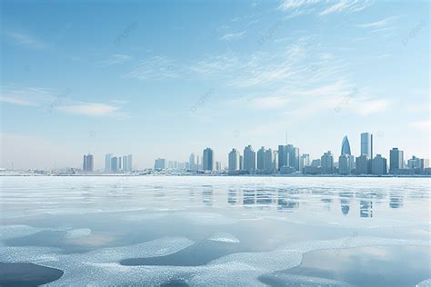 하얀 얼음 위에 놓인 푸른 하늘 63빌딩 강 건축학 배경 일러스트 및 사진 무료 다운로드 Pngtree