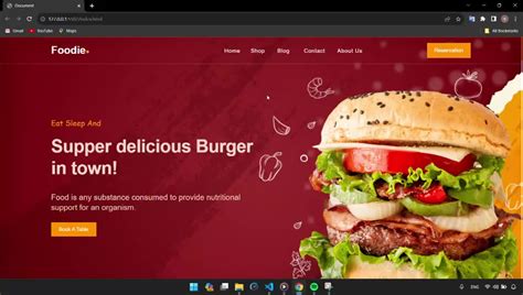 Islam Rabea On Linkedin The Site Called Foodie Using Html Css