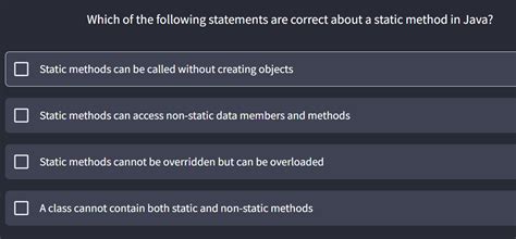 Solved Which Of The Following Statements Are Correct About A Chegg