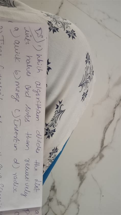 DS 1 Which Algoritham Divides The List Intr Halves And Sorts Then Recur