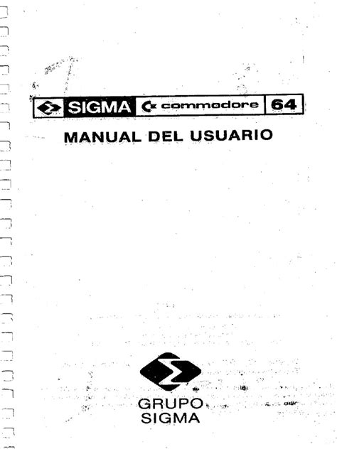 Manual Del Usuario Sigma Commodore 64 Pdf