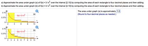 solved a approximate the area under graph a of fx 3 x