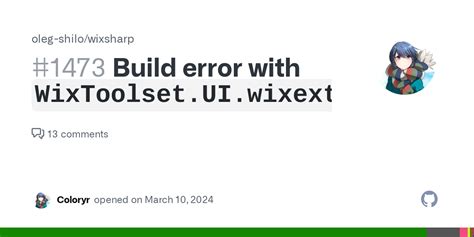Build Error With `wixtoolsetuiwixext` · Issue 1473 · Oleg Shilo