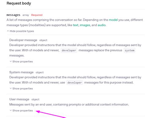 Missing Required Parameter Message 3 Content 0 Type Api Openai