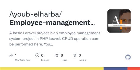 Github Ayoub Elharbaemployee Management System Laravel A Basic