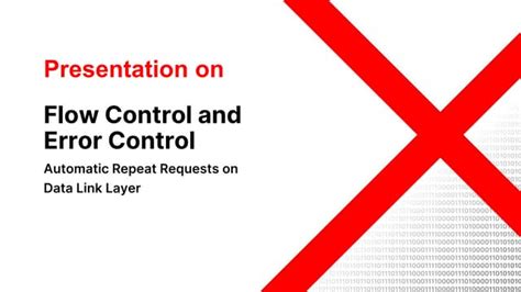 Flow Control And Error Control Pptx It And Internet Support Internet