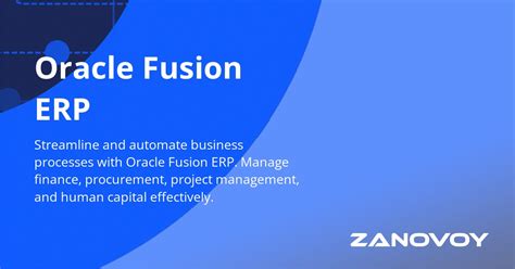 Oracle Fusion ERP Module Explored