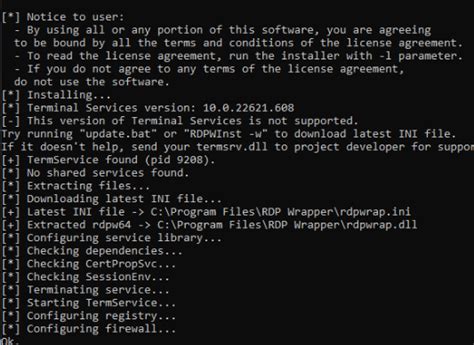Windows 11 Pro 22h2 22621 1105 Doesnt Work · Issue 2093 · Stascorp Rdpwrap · Github