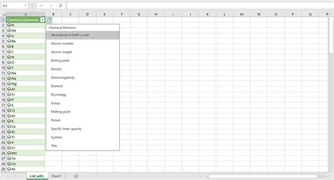 Custom Data Types Excel Kitchenette