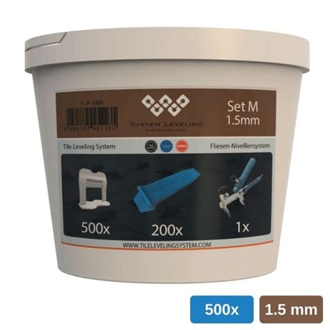 Set M 500pcs 1 5mm Tile Leveling System