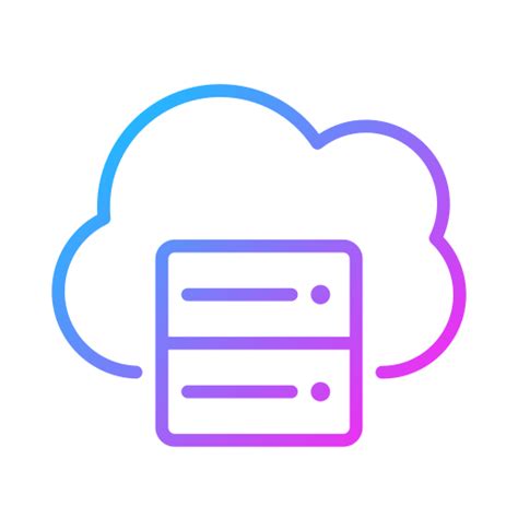 Cloud Server Generic Gradient Outline Icon