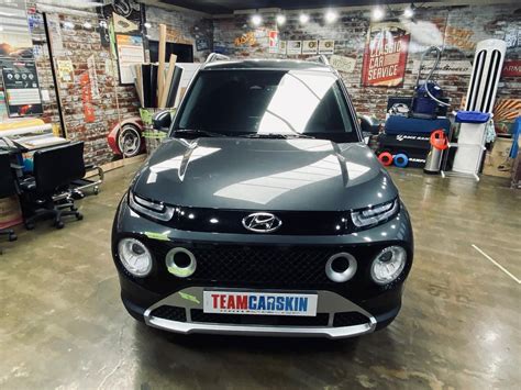 팀카스킨서초 현대 캐스퍼랩핑 캐스퍼루프스킨 및 포인트 랩핑 커스텀데칼 포인트 컬러로 Casper