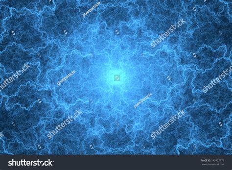 Abstract Blue Electricity Electromagnetic Field Background Stock Illustration 143427772