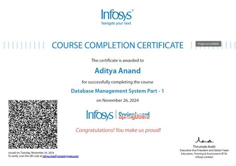 Aditya Anand On Linkedin Learningneverstops Professionalgrowth Infosysspringboard