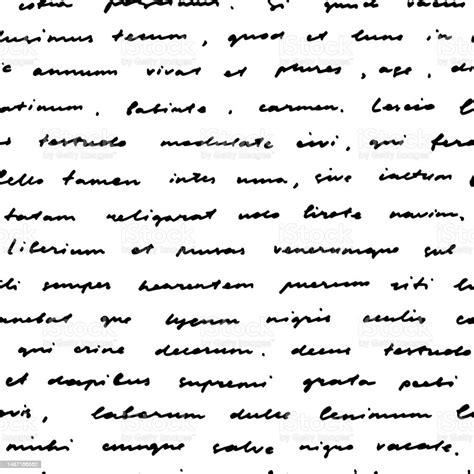 Vector Unreadable Text Seamless Pattern Stock Illustration Download