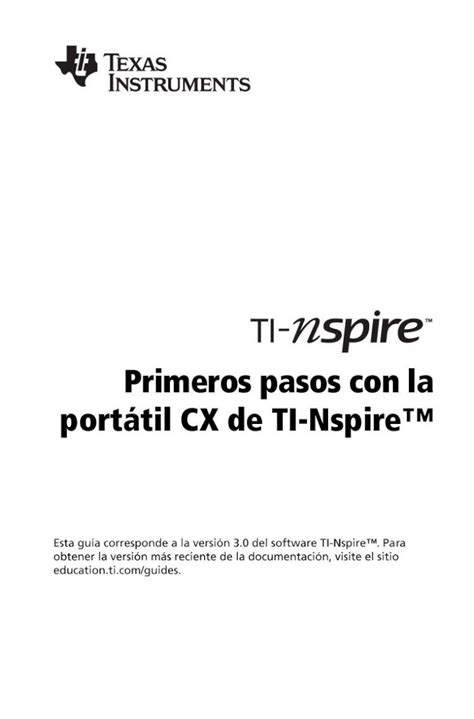 Pdf Ti Nspire Cx Handheld Gettingstarted Es Dokumen Tips