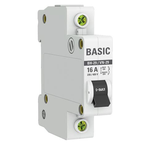 Выключатель нагрузки EKF Basic ВН-29 1Р 16А 4,5 кА 230 В на DIN-рейку ...