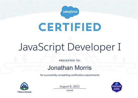 jonathan morris on linkedin salesforce javascript salesforcecertified certified developer