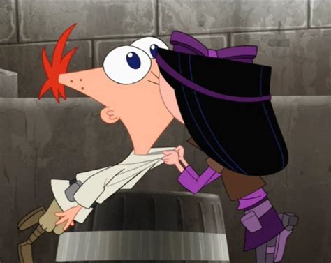 Phineas And Ferb Star Wars Isabella And Phineas Kissing Phineas And