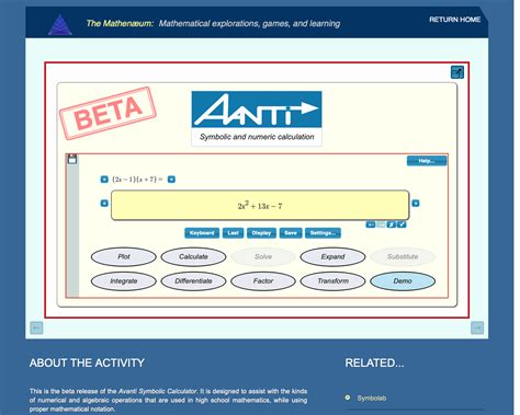 Free Symbolic Calculator Rdbery