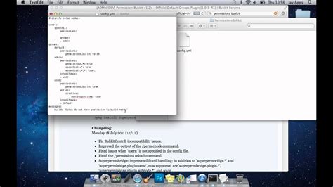 PermissionsBukkit New Permissions Set Up Tutorial For Minecraft 1 0 YouTube