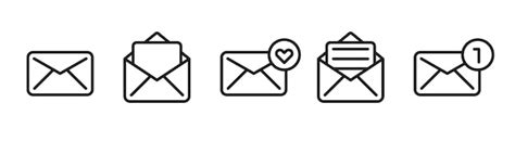 Premium Vector Message Envelope Vector Icons Letter Envelope Icons Message