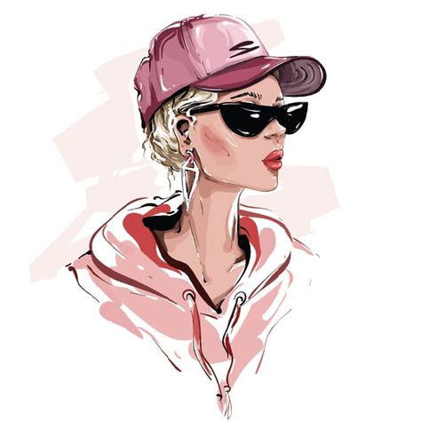 Блондинка в бейсболке аватарки девушки Sy How To Draw Hands Illustration Vector Illustration