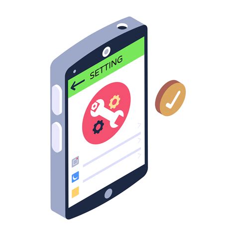 Gears And Spanner Inside Smartphone Mobile Setting Icon 6608532 Vector Art At Vecteezy