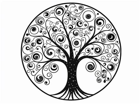 Creative Tree Of Life Coloring Coloring Page