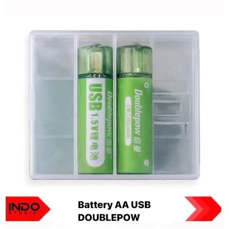 Jual Doublepow Baterai Cas Aa Usb Rechargeable V Mwh Pcs Shopee Indonesia