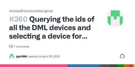 Querying The Ids Of All The Dml Devices And Selecting A Device For