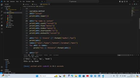 daggupati dushyanth kumar on linkedin task 13 practice string and methods and prepare doc task