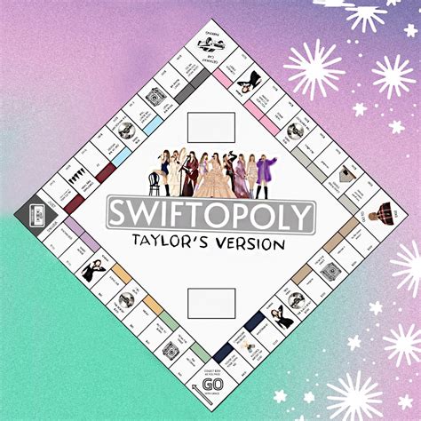 Swiftopoly Ts Swiftie Monopoly Boardgame Flownwing