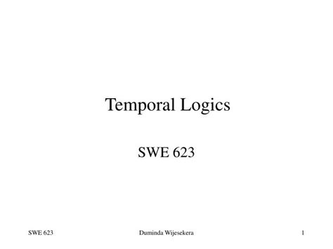 PPT Temporal Logics PowerPoint Presentation Free Download ID