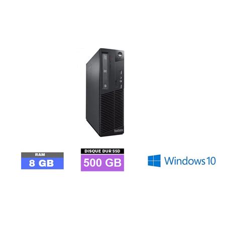 Ibm Thinkcentre M72e Celeron 8 Go Ram Ssd 500 Go 120909 Grade B