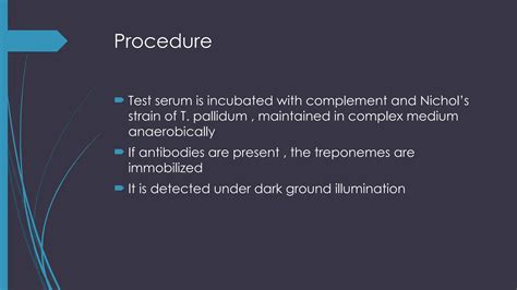 Treponemal Test Ppt Microbiology Slidepptx