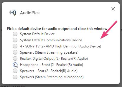 How To Select An Audio Output Device To Route Audio From Chrome