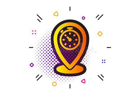 Timer Icon Time Sign Location Pointer Symbol Vector Stock Vector Illustration Of Pointer