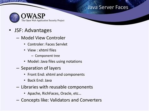 Development Security Framework Based On Owasp Esapi For Jsf20 Ppt