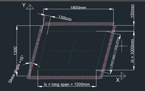 Geometrical Details Of A Typical Skew Slab Download Scientific Diagram