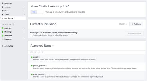 My Facebook Page For Chatbot Doesnt Pass Messages To Webhook Stack