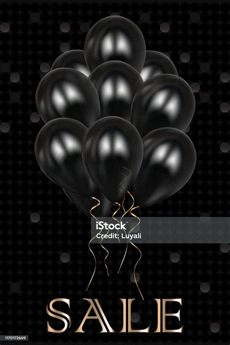 크리스마스 장식 풍선입니다 축제 검은색으로 격리된 사실적인 스파클러 라이트 밝은 불꽃 놀이 황금 빛의 빛나는 스트림 3차원 형태에 대한 스톡 벡터 아트 및 기타 이미지