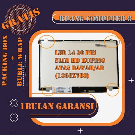 Jual Lcd Led Layar Dell Inspiron 14 3000 14 3451 14 5458 14 30 Pin Shopee Indonesia