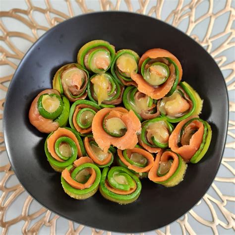 구운 애호박 훈제연어말이 And 홀스래디쉬소스 만들기 핑거푸드 파티음식 다이어트식단