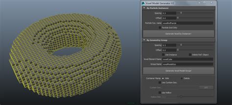 Voxel Grid Generator For Maya Free Misc Modeling Scripts Plugins