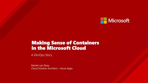 9 Making Sense Of Containers In The Microsoft Cloud Ppt