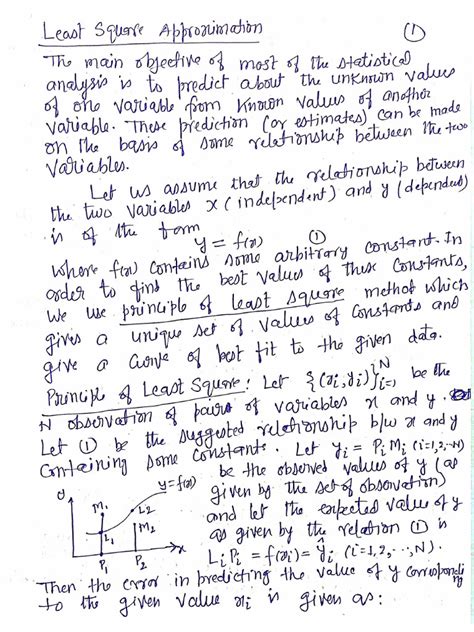 Least Square Approximation Pdf