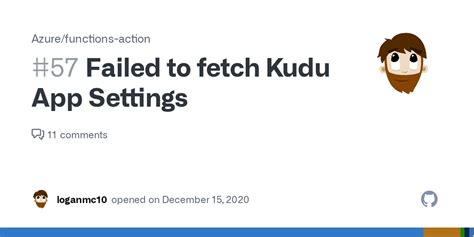 Failed To Fetch Kudu App Settings · Issue 57 · Azurefunctions Action · Github