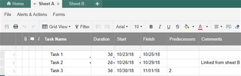 cannot link a start date because its value is determined by a project dependency smartsheet