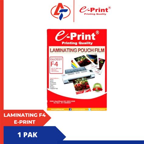 Jual Laminating E Print F4 Shopee Indonesia